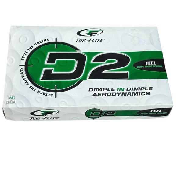 Top Flite | Other | Topflite D2 Feel Golf Balls Dimple In Dimple ...